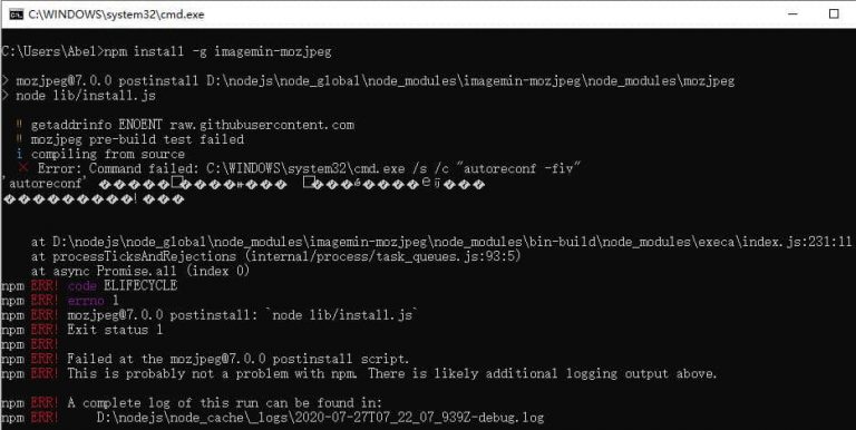Npm安装包时报错npm Err Failed At The Sicle 4 0 1 Postinstall Script 半亩方塘